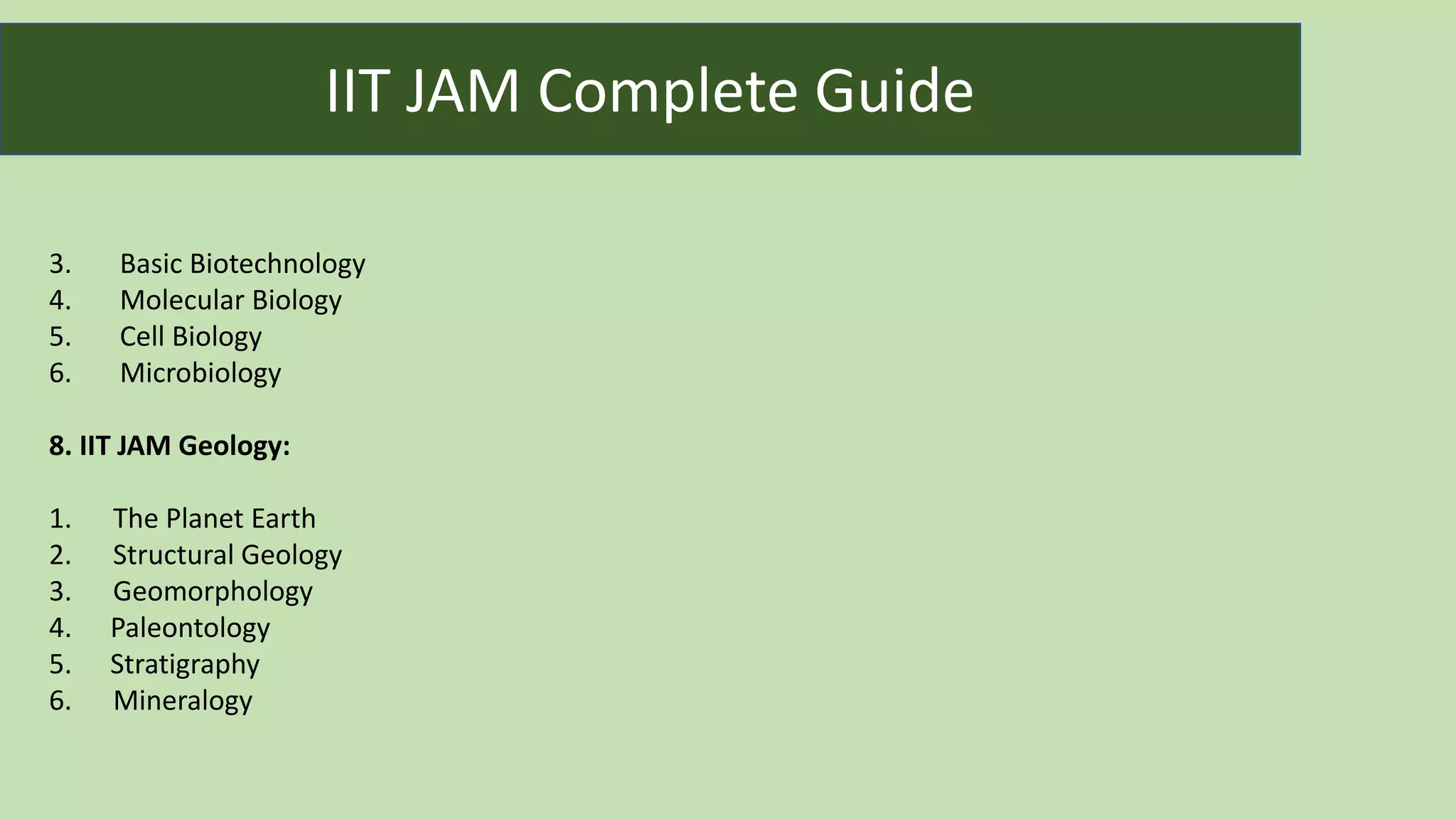 Iit jam preparation guide | PPTX