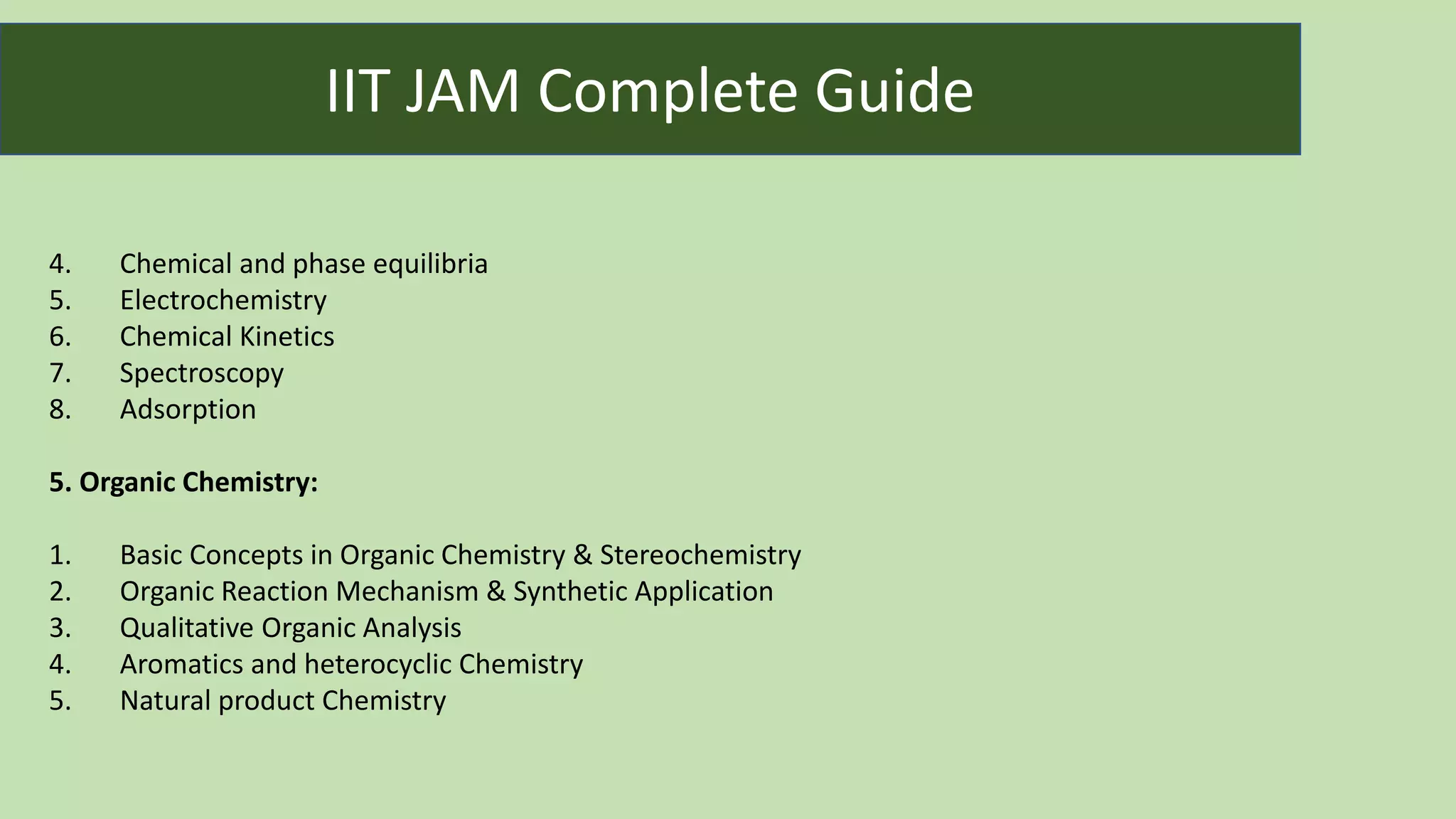 Iit jam preparation guide | PPTX