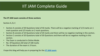 Iit jam preparation guide | PPT