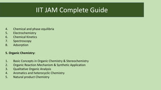 Iit jam preparation guide | PPT