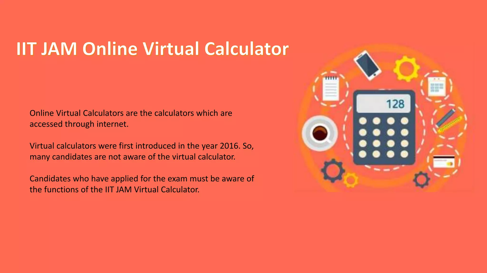 IIT JAM virtual calculator | PPTX