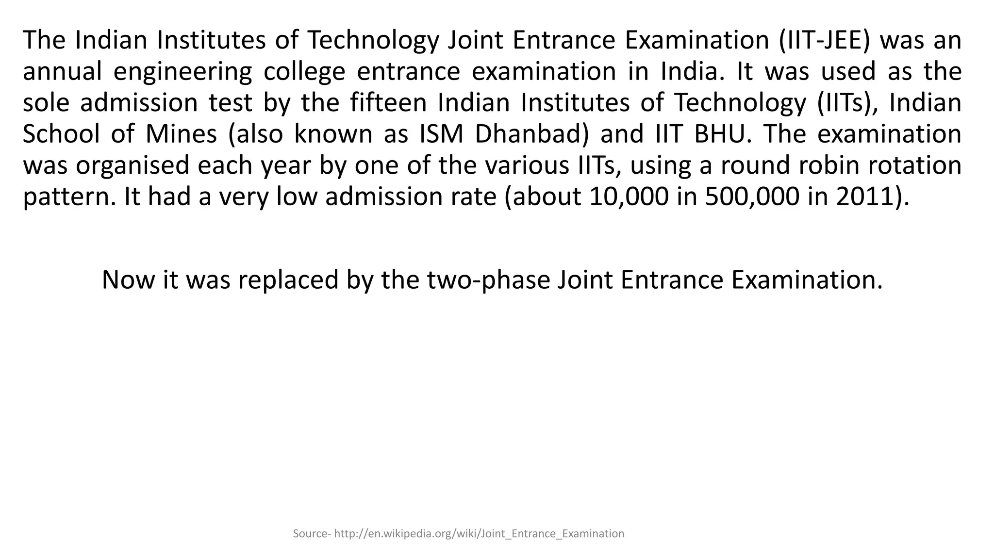 What is IIT JEE Exam | PPTX