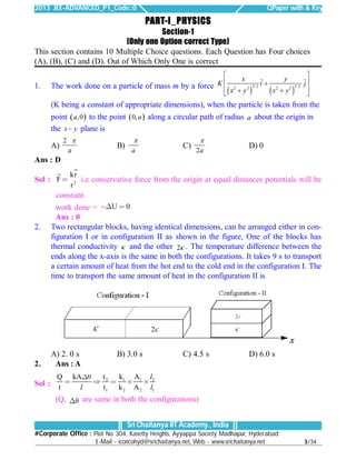 IIT jee advanced 2013 | PDF