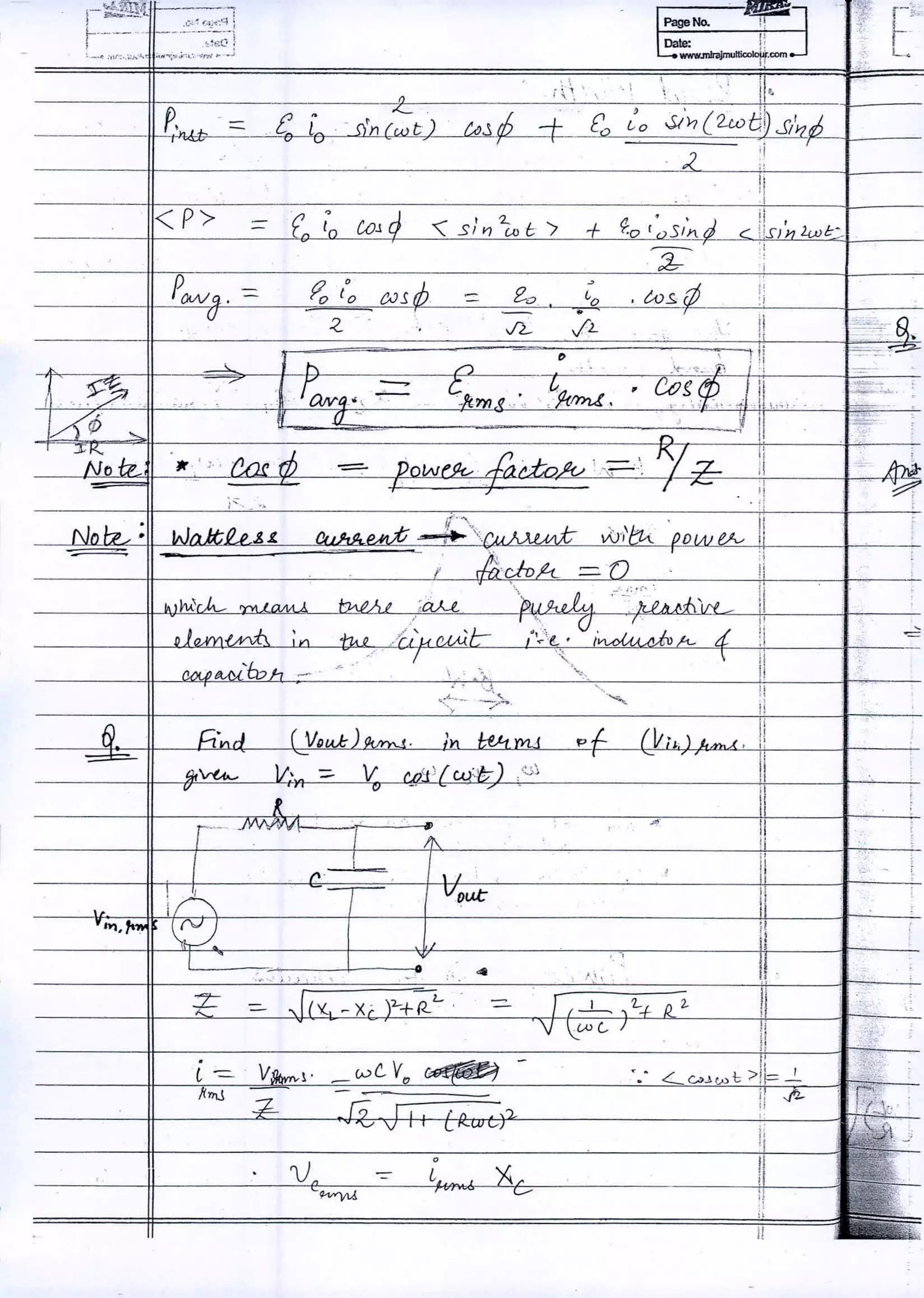 IIT JEE Physics Class Notes by Er. Ambarish Srivastava (AIR 538) part 5 ...