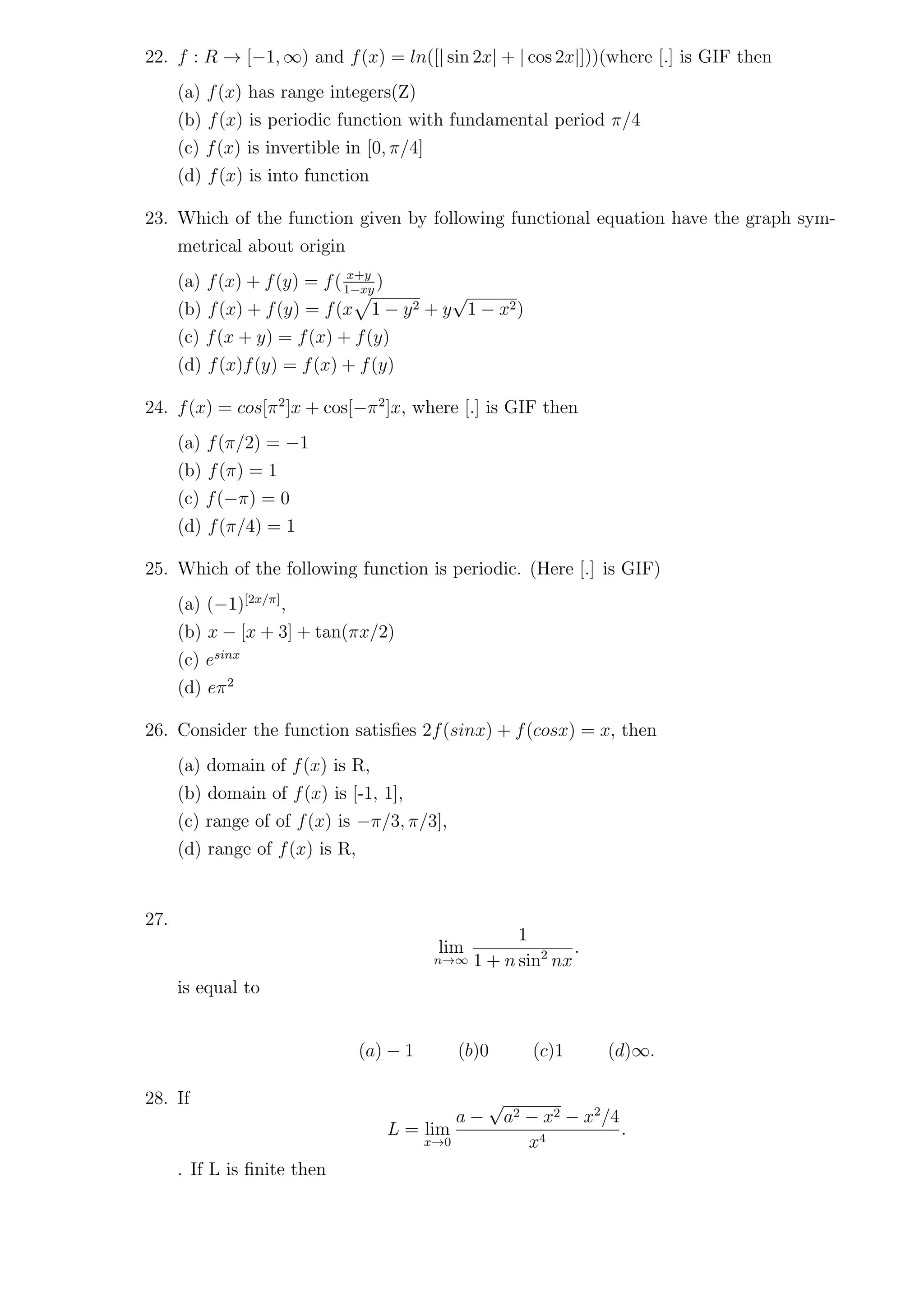 Iit jee question_paper | PDF