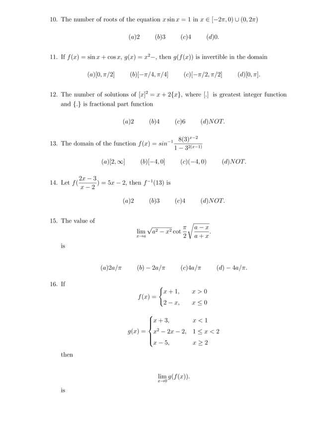 Iit jee question_paper | PDF