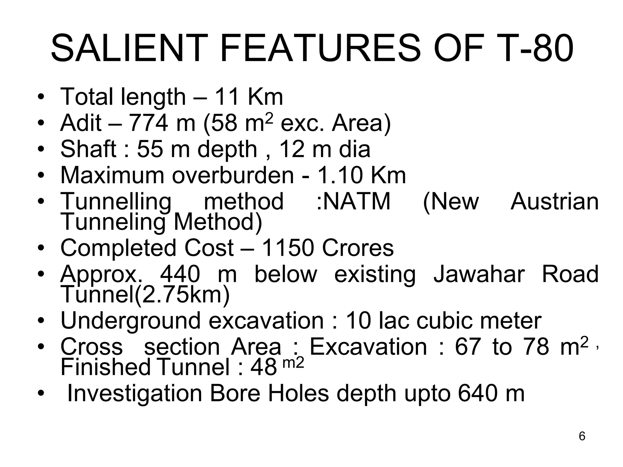 Tunnel T80 across Pir Panjal Mountain Range: The Longest Transportation Tunnel In India | PDF