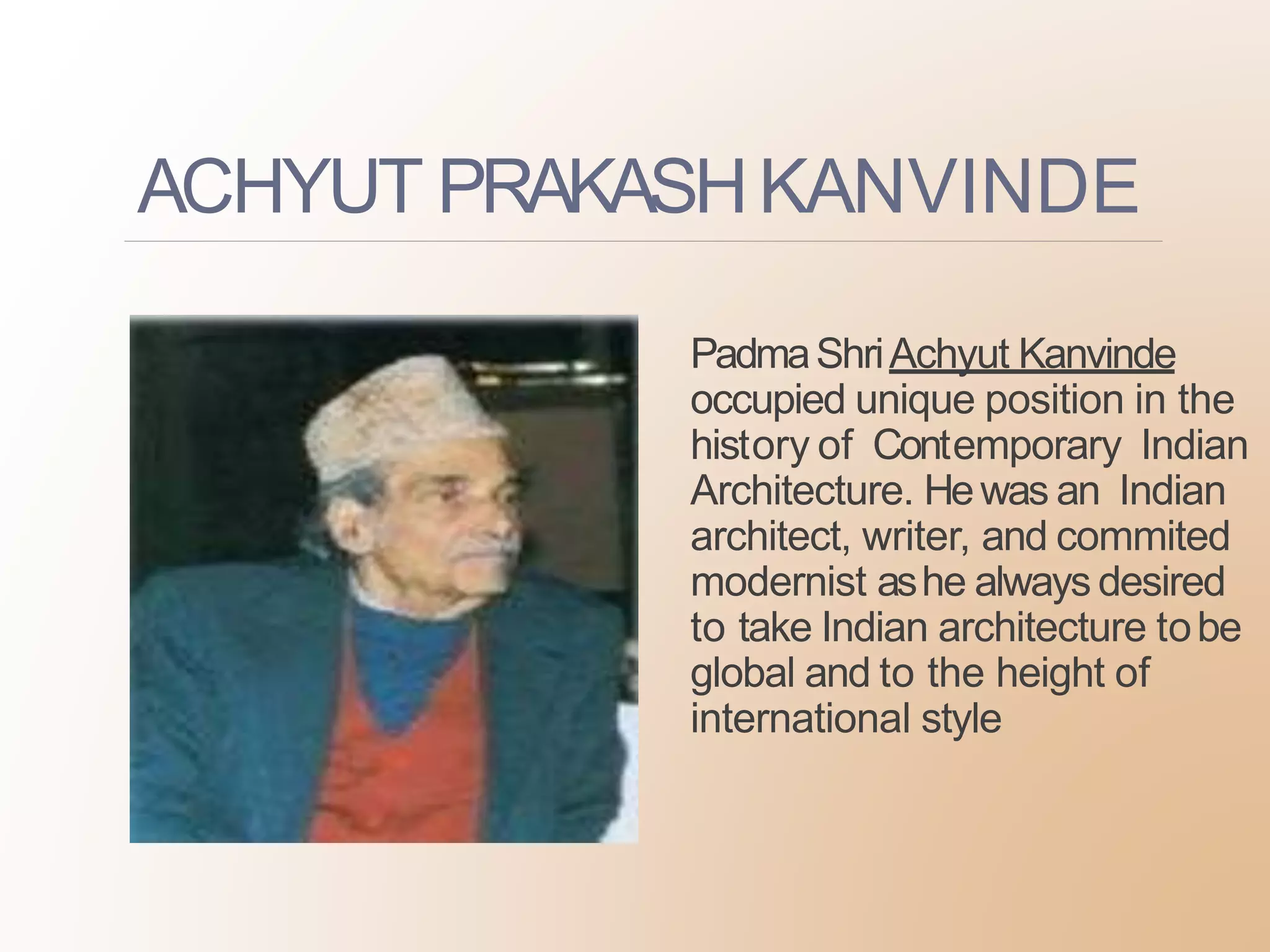 IITK vernacular ARCHITECTURE-A.P KANVINDE | PPTX