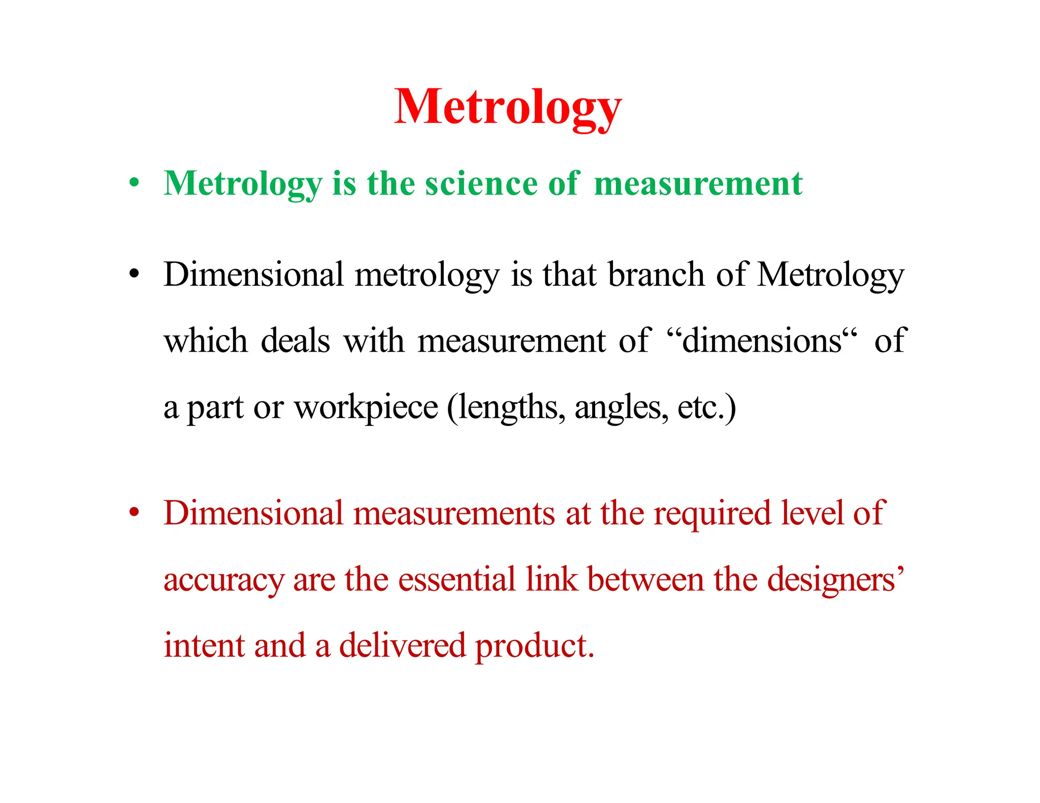 IIT Metrology advance metrology ppt for mechanical | PPT