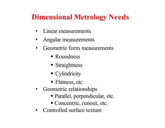 IIT Metrology advance metrology ppt for mechanical | PPT