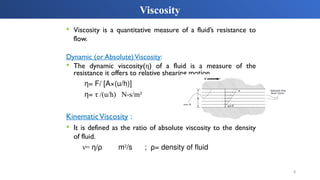 Viscosity has SI units of Pa-s or kg/m-s. | PPT