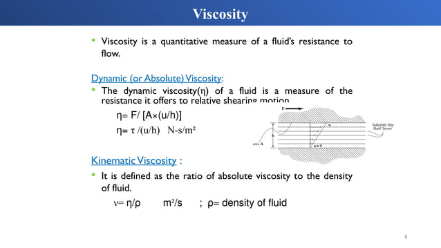 Viscosity has SI units of Pa-s or kg/m-s. | PPT
