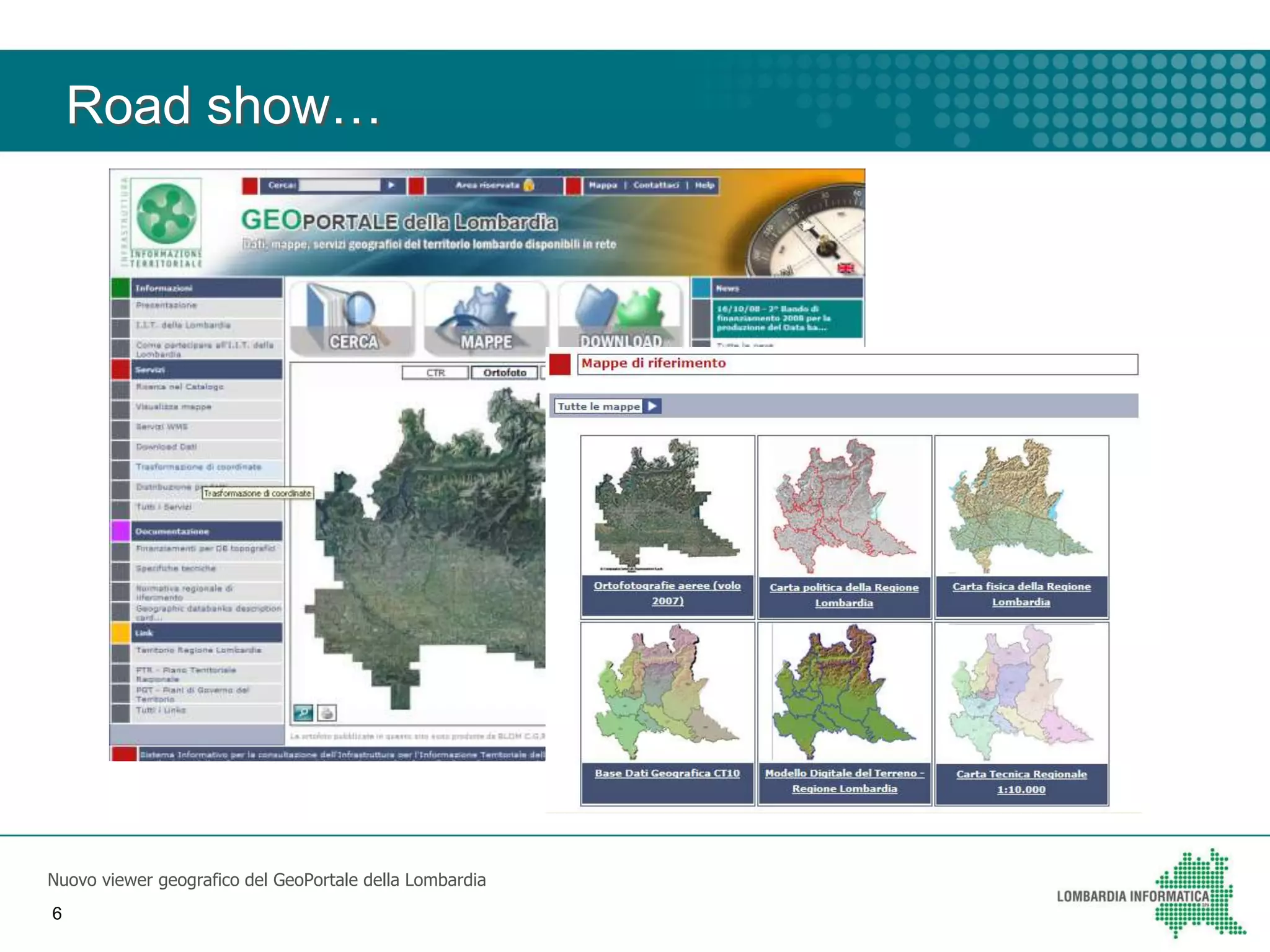 Nuovo viewer geografico del GeoPortale della Lombardia | PPTX