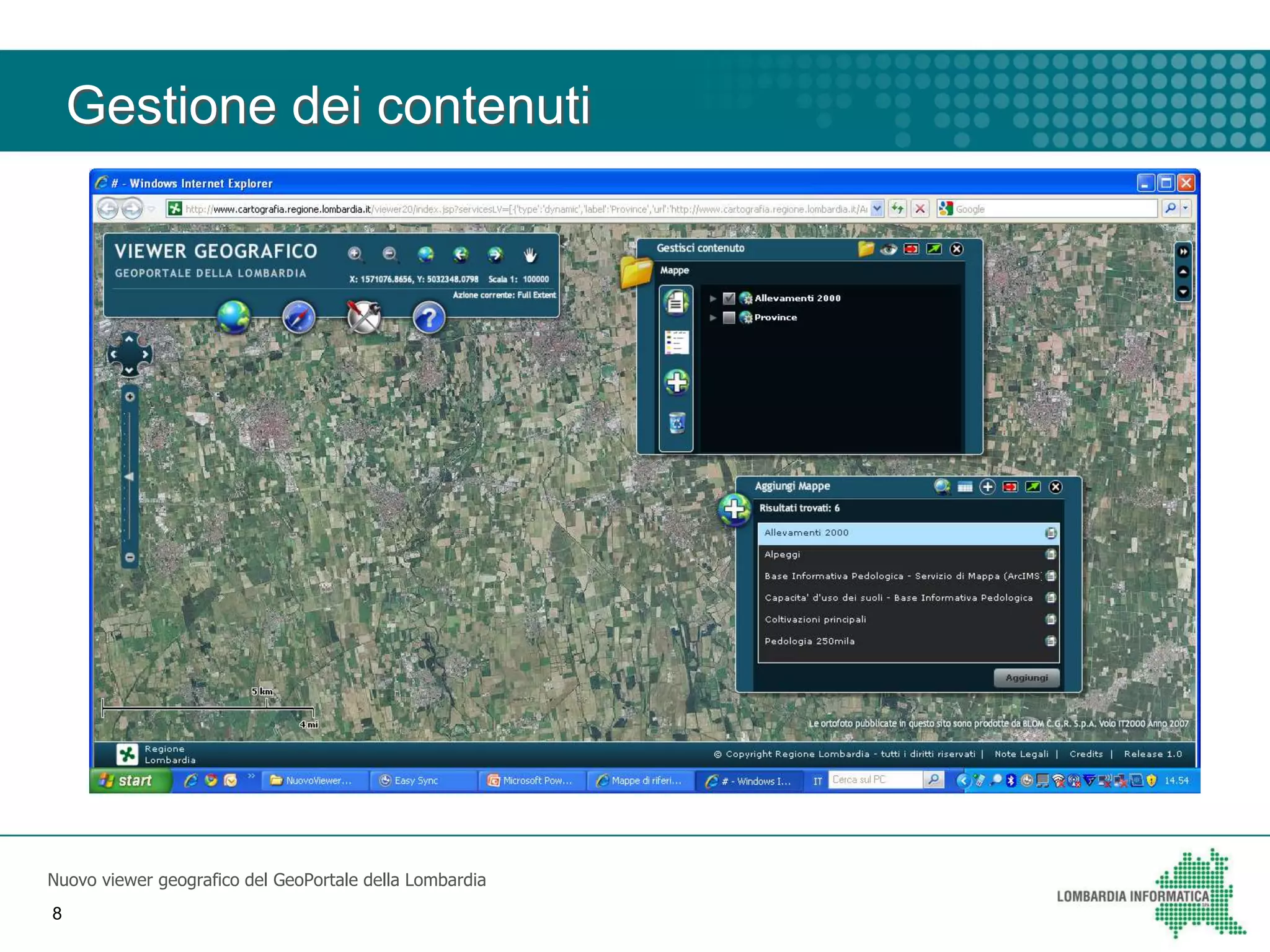 Nuovo viewer geografico del GeoPortale della Lombardia | PPTX