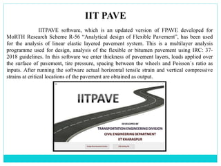Analysis of Flexible Pavement Using IIT PAVE software | PPTX