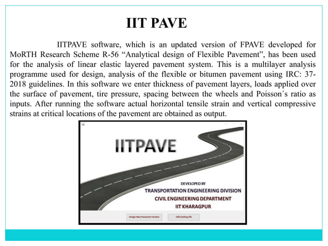 Analysis of Flexible Pavement Using IIT PAVE software | PPTX