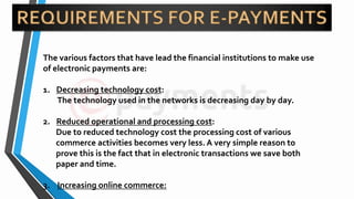 Epayments system in India and globally iit project | PPTX