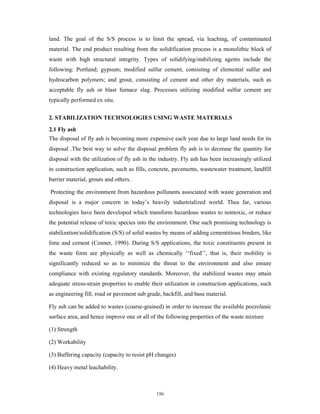 Waste materials in Geon environmental applications | PDF