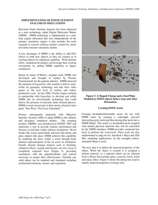Realistic material damage simulation using real-time Finite Element ...