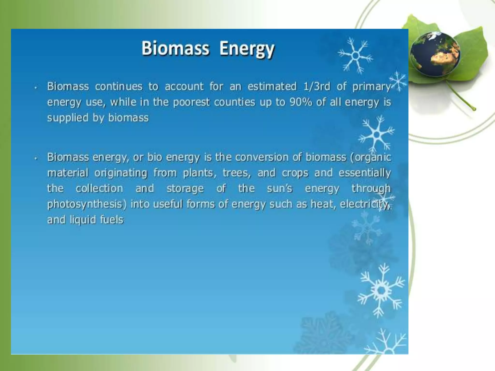 BIOMASS: SOURCE OF BIOENERGY | PPT