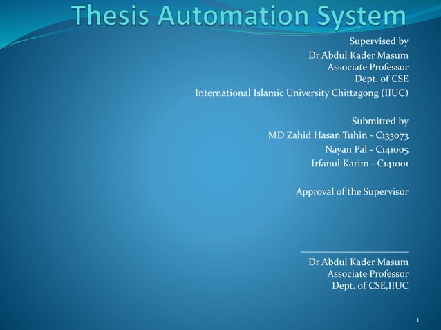 Thesis Project Management system presentation(part 1) | PPTX | Computer Software and ...