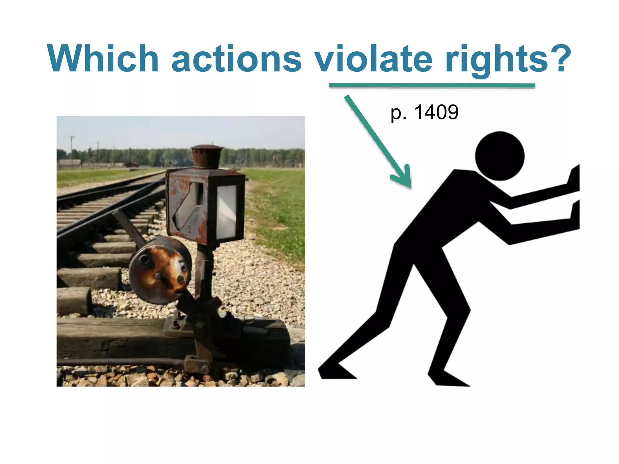 J.J. Thomson, "The Trolley Problem" (1985) | PPTX
