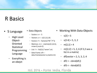 IIUG 2016 Gathering Informix data into R | ODP