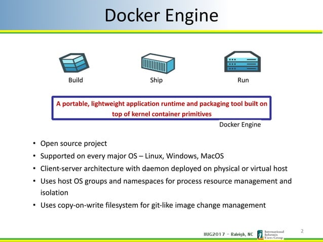 IIUG 2017 Conference - Informix and Docker | PPT | Free Download