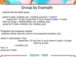 Using Lateral derived table in Informix database | ODP | Databases | Computer Software and ...
