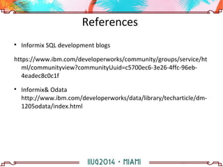 Using Lateral derived table in Informix database | ODP | Databases | Computer Software and ...