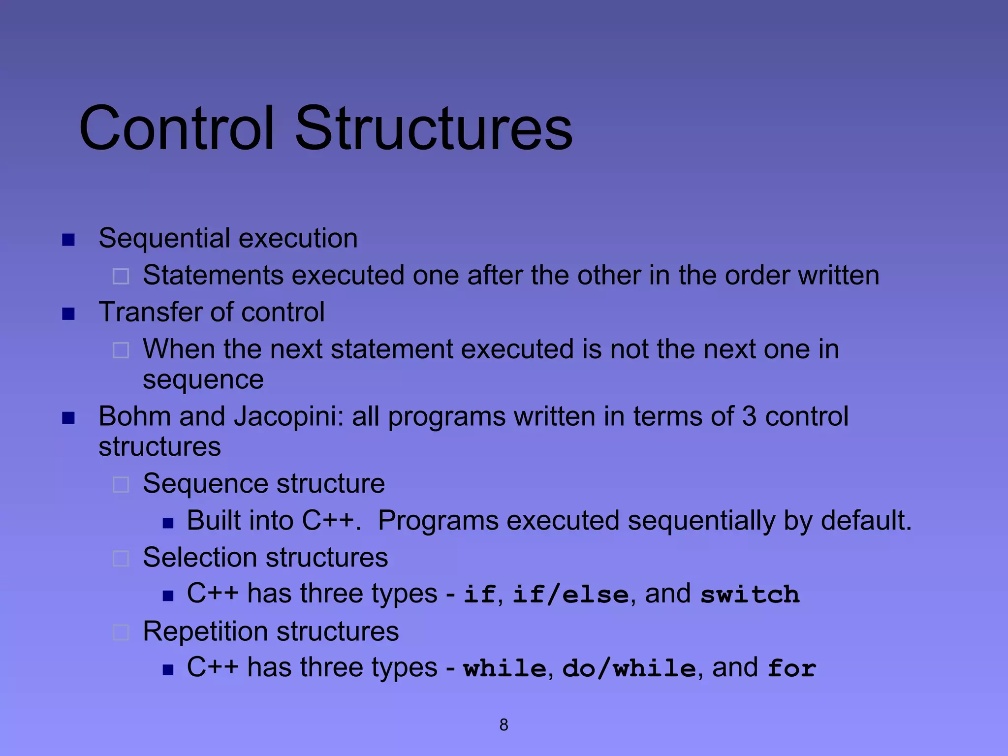 control statements of clangauge (ii unit) | PPTX | Programming Languages | Computing