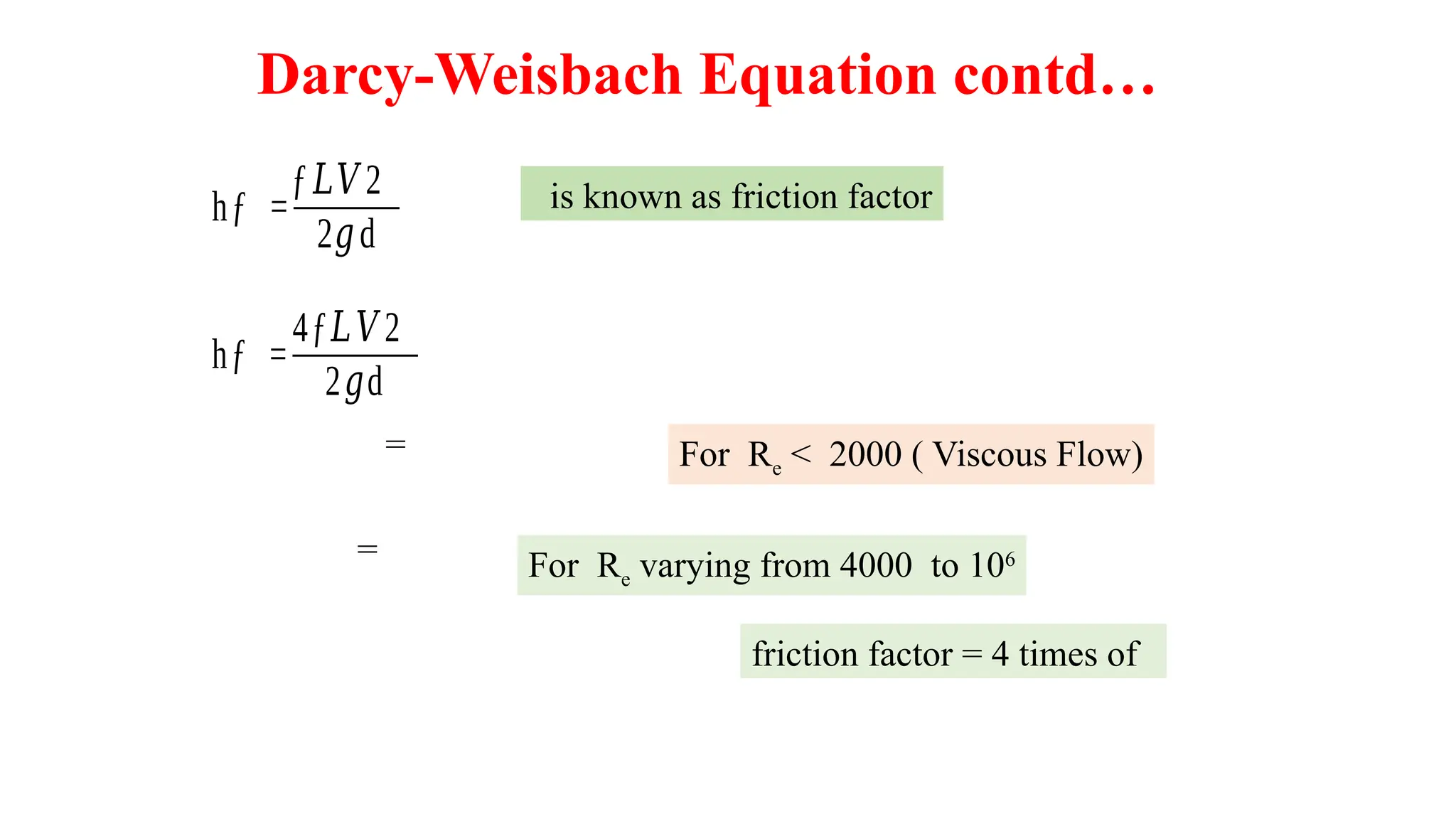 experiment of Major Loss and Darcy-Weisbach Equation .pptx