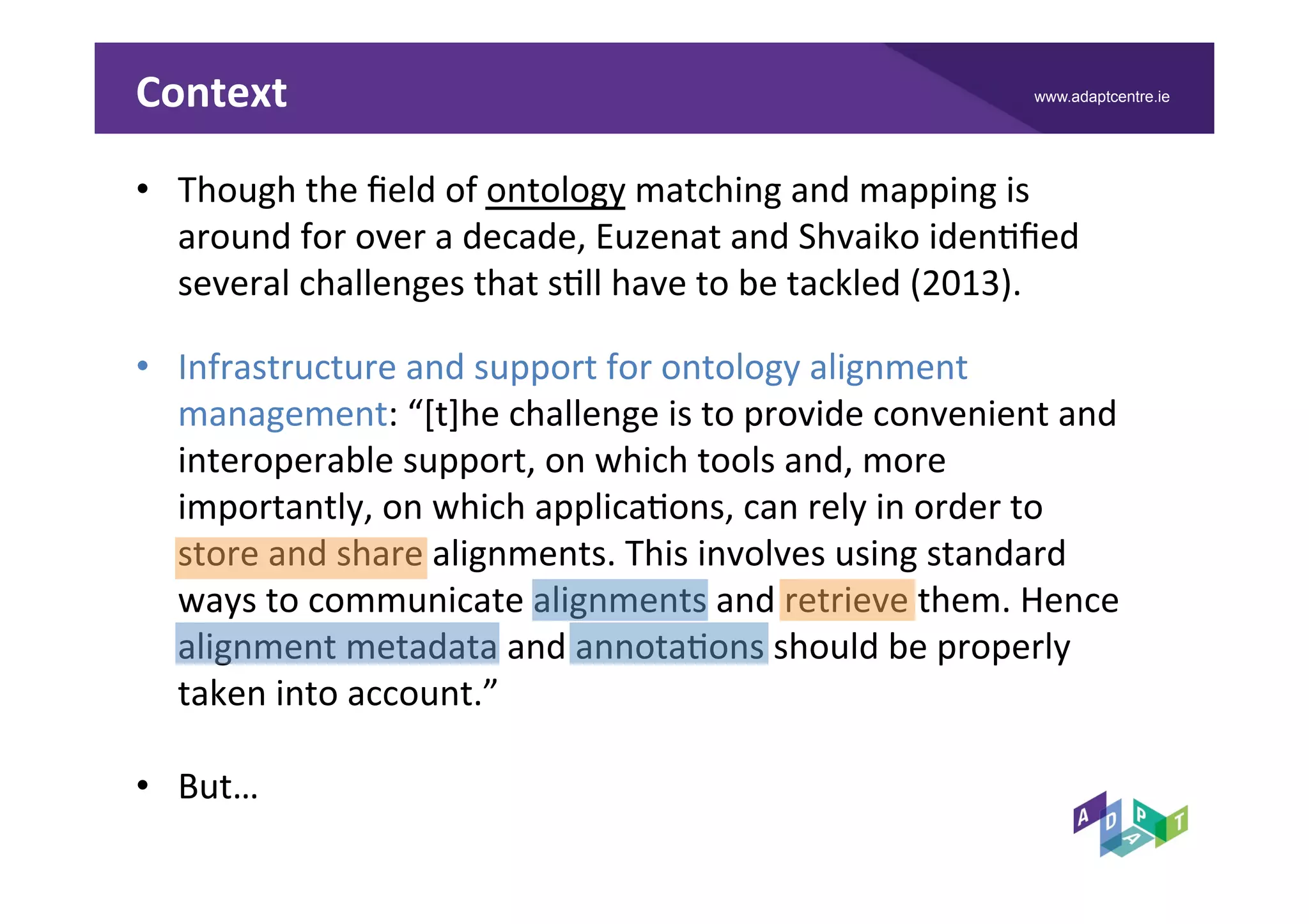 Towards a Project Centric Metadata Model and Lifecycle for Ontology ...