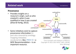 Towards a Project Centric Metadata Model and Lifecycle for Ontology ...