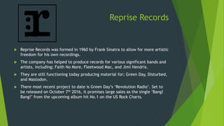 Record labels research | PPTX | Album-oriented Rock | Rock Music