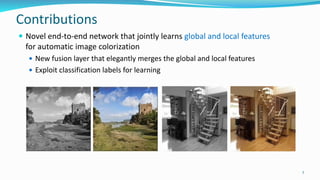 [SIGGRAPH 2016] Automatic Image Colorization | PDF | Photo Editing Software | Computer Software ...