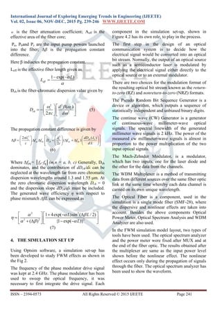 Available online at [www.ijeete.com]EFFECT OF DISPERSION AND FIBER LENGTH ON FOUR WAVE MIXING IN ...
