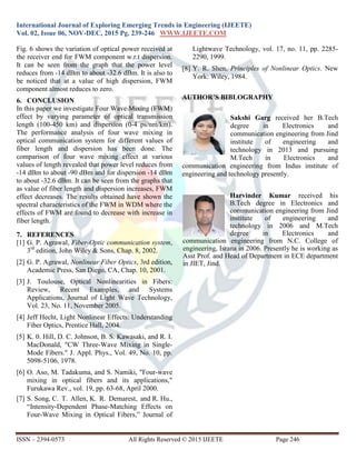 Available online at [www.ijeete.com]EFFECT OF DISPERSION AND FIBER LENGTH ON FOUR WAVE MIXING IN ...