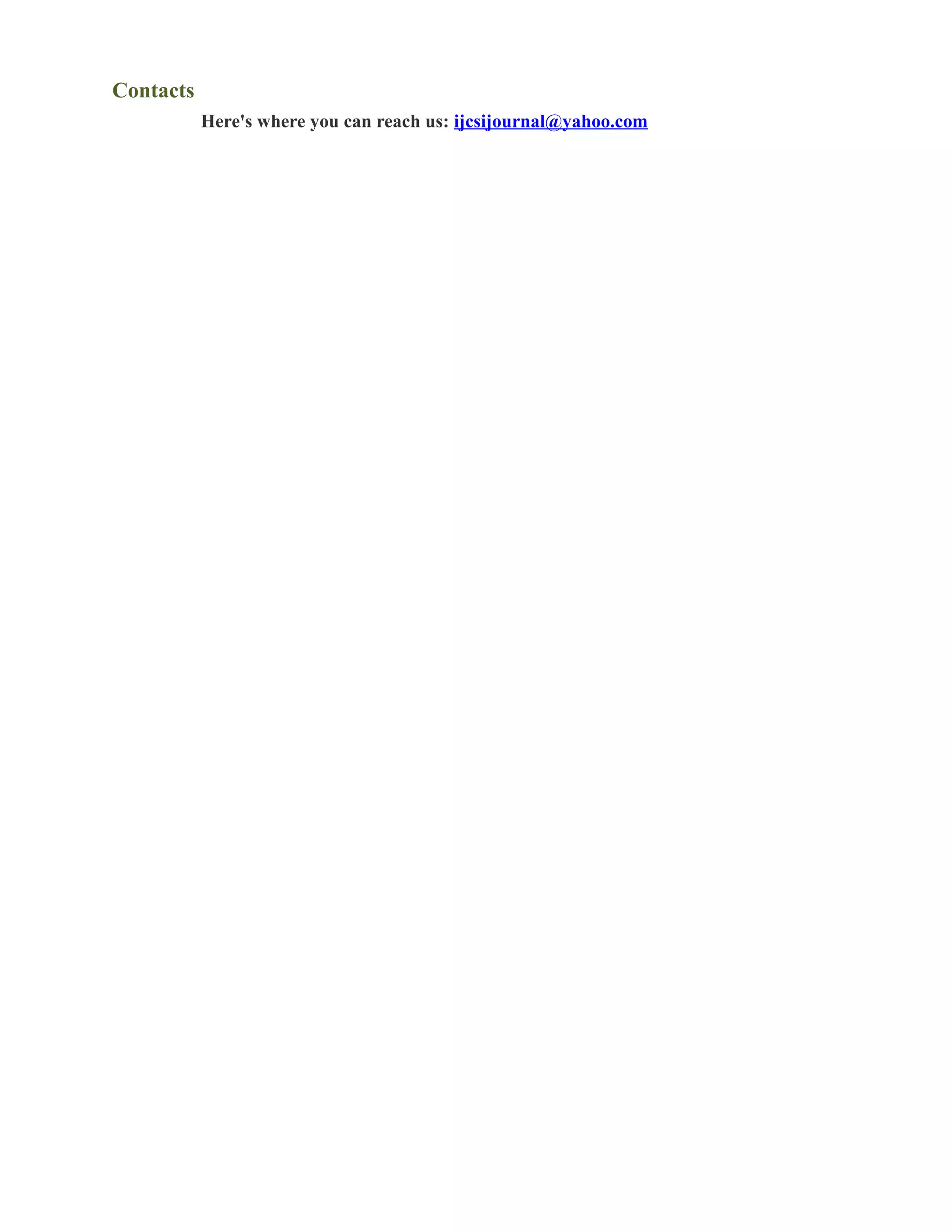 International Journal of Advances in Artificial Intelligence(IJAAI) | RTF