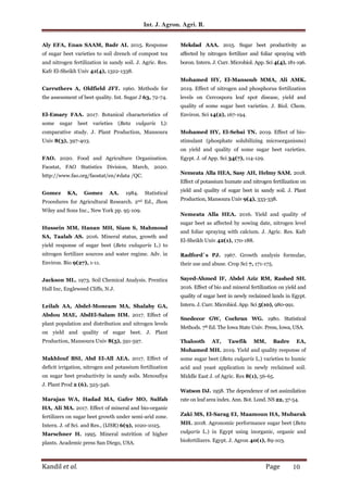 Effect of bio and mineral nitrogen fertilization on growth and quality ...