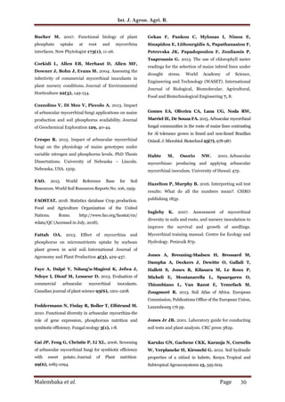 Role of native arbuscular mycorrhizal fungi on maize (Zea mays) growth and nutrient uptake in ...