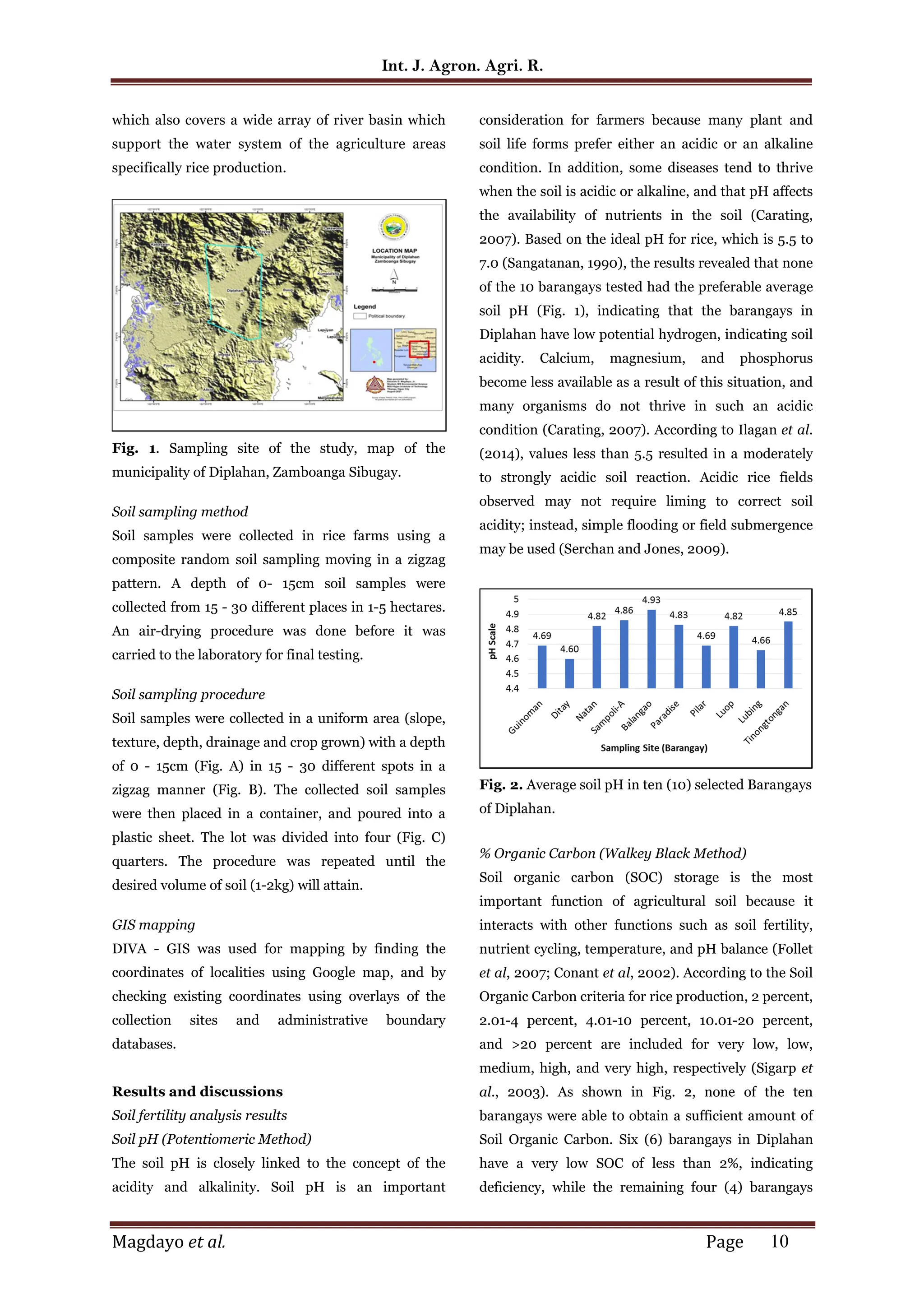 Soil fertility analysis for rice production in the lowland areas of ...