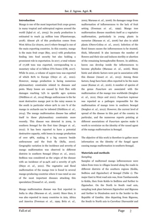 Characterization of Fusarium spp associated with mango malformation ...