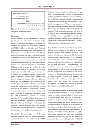 Evolution and health status of Cassava (Manihot esculenta Crantz ...