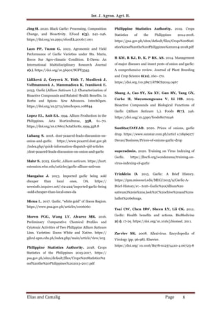 Growth and yield performance and viral disease screening of Philippine ...