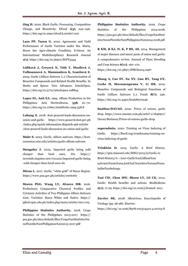 Growth and yield performance and viral disease screening of Philippine ...