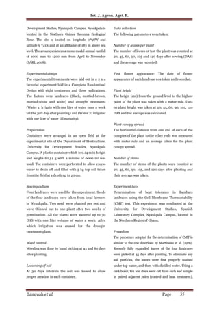 Heat and water stress tolerance of bambara groundnut (Vigna subterranea ...