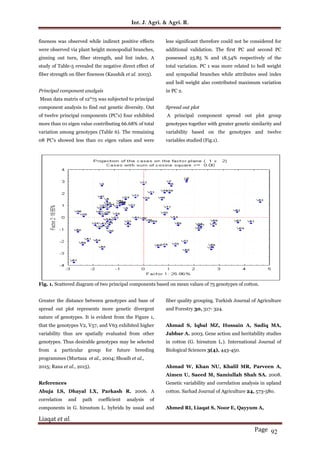 Correlation and path analysis for genetic divergence of morphological and fiber traits in upland ...
