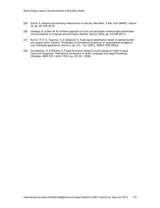 Performance Comparison of Musical Instrument Family Classification Using Soft Set | PDF