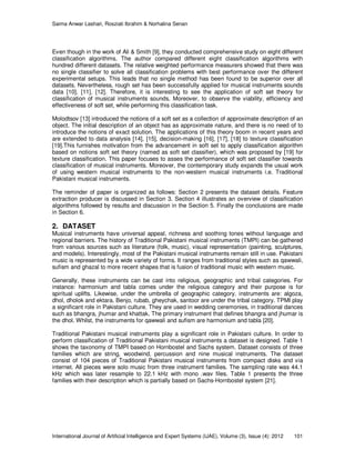 Performance Comparison of Musical Instrument Family Classification Using Soft Set | PDF